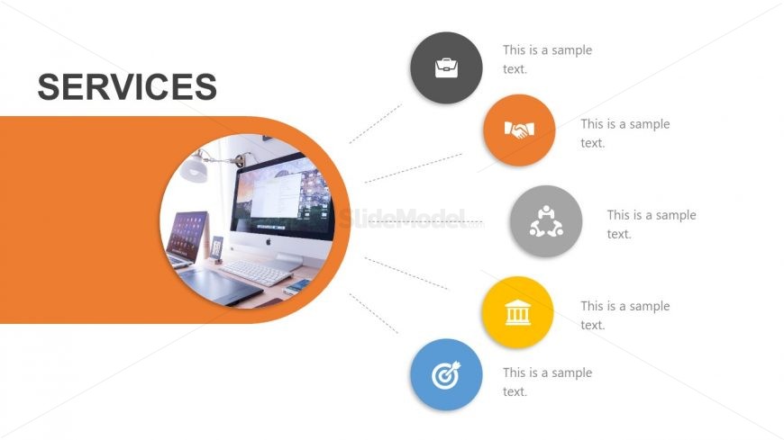 Slide of Services Options - SlideModel
