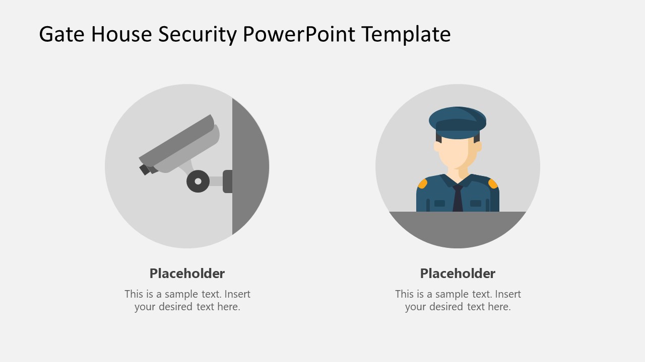 Gate House Security PowerPoint Shapes - SlideModel