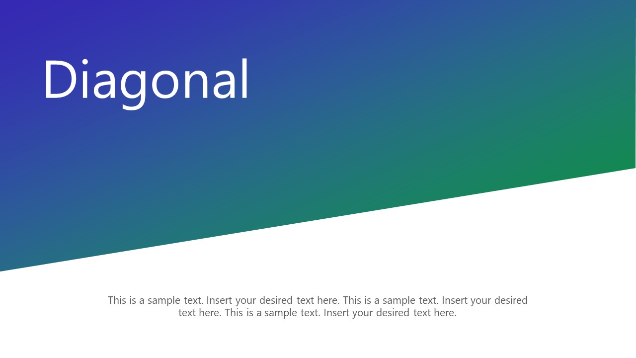 Diagonal PowerPoint Gradients Infographic - SlideModel