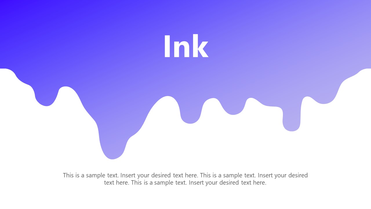 Ink PowerPoint Background Graphics - SlideModel