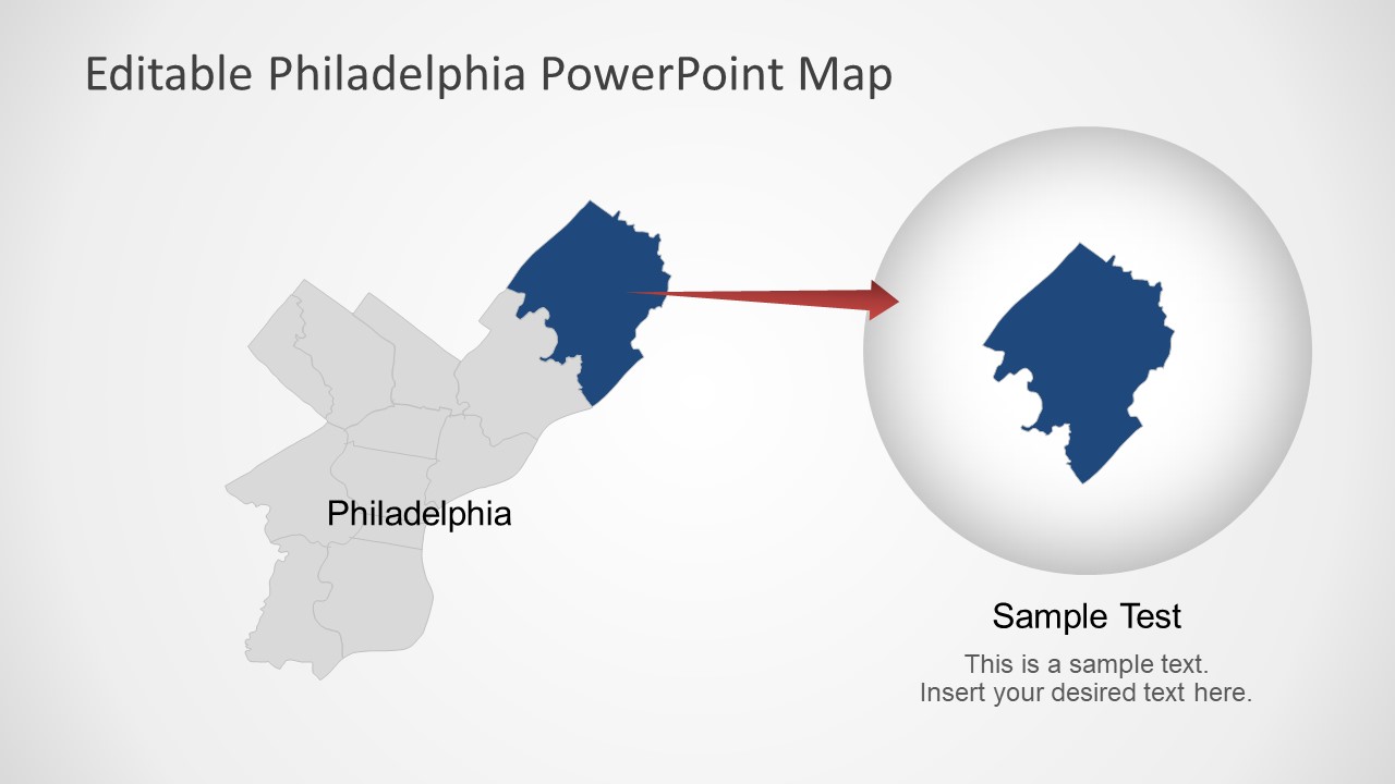 Philadelphia Map PowerPoint Template - SlideModel