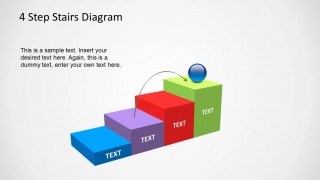 4 Step Stairs Diagram Template for PowerPoint - SlideModel