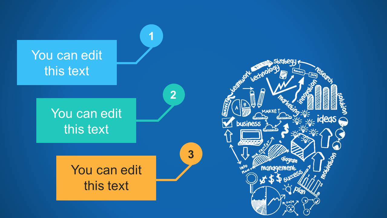 Light Bulb Idea PowerPoint Template SlideModel