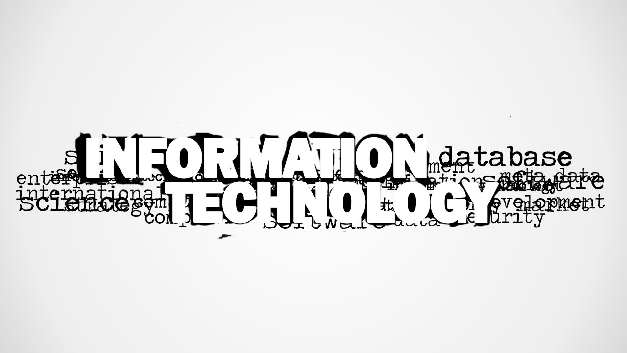 Information Technology Word Cloud Picture for PowerPoint - SlideModel