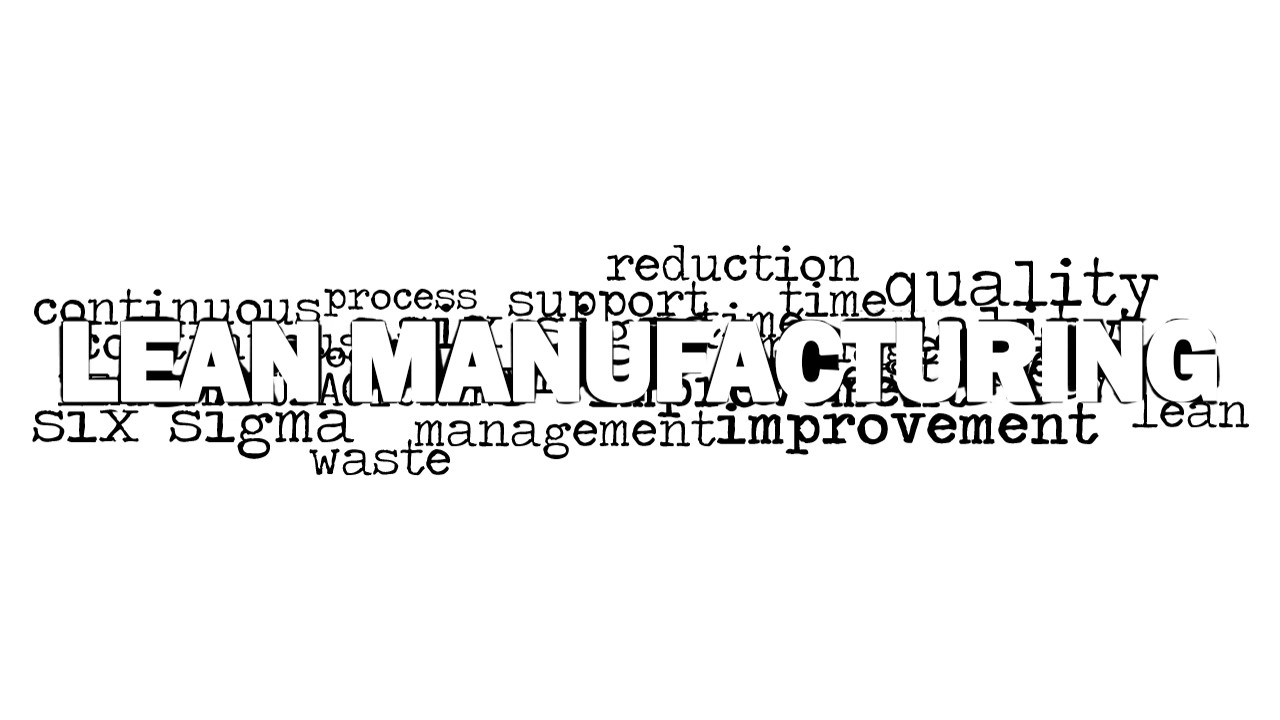 Lean Manufacturing Word Cloud Picture for PowerPoint - SlideModel