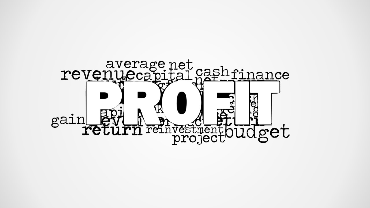 Profit Word Cloud Picture for PowerPoint - SlideModel