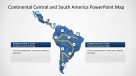 Continental Latin America PowerPoint Map - SlideModel