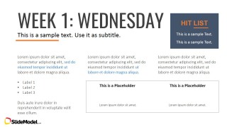 Weekly Plan Professional PowerPoint Templates - SlideModel