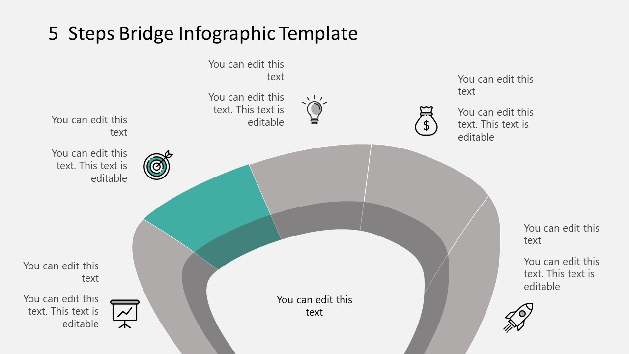 5 Steps Stage 2 Bridge Infographic PowerPoint - SlideModel