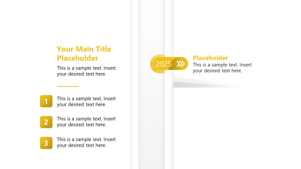 Animated 6-Year Vertical Timeline Template for PowerPoint