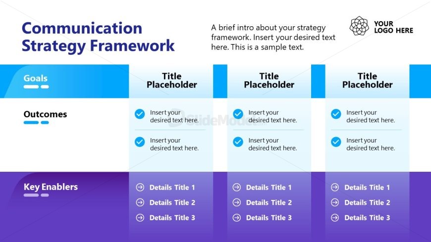 Communication Strategy Template for PowerPoint - SlideModel