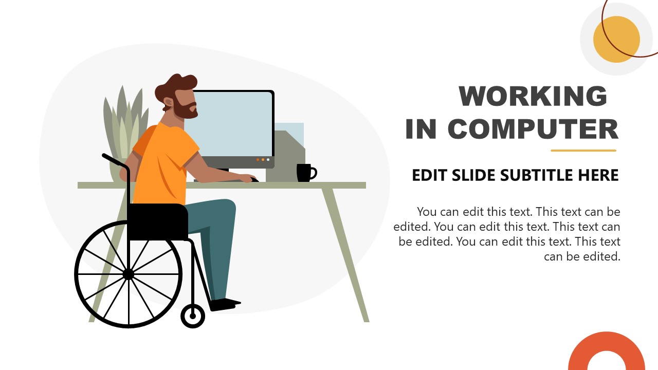 Disability at Work PowerPoint Template & Presentation Slides