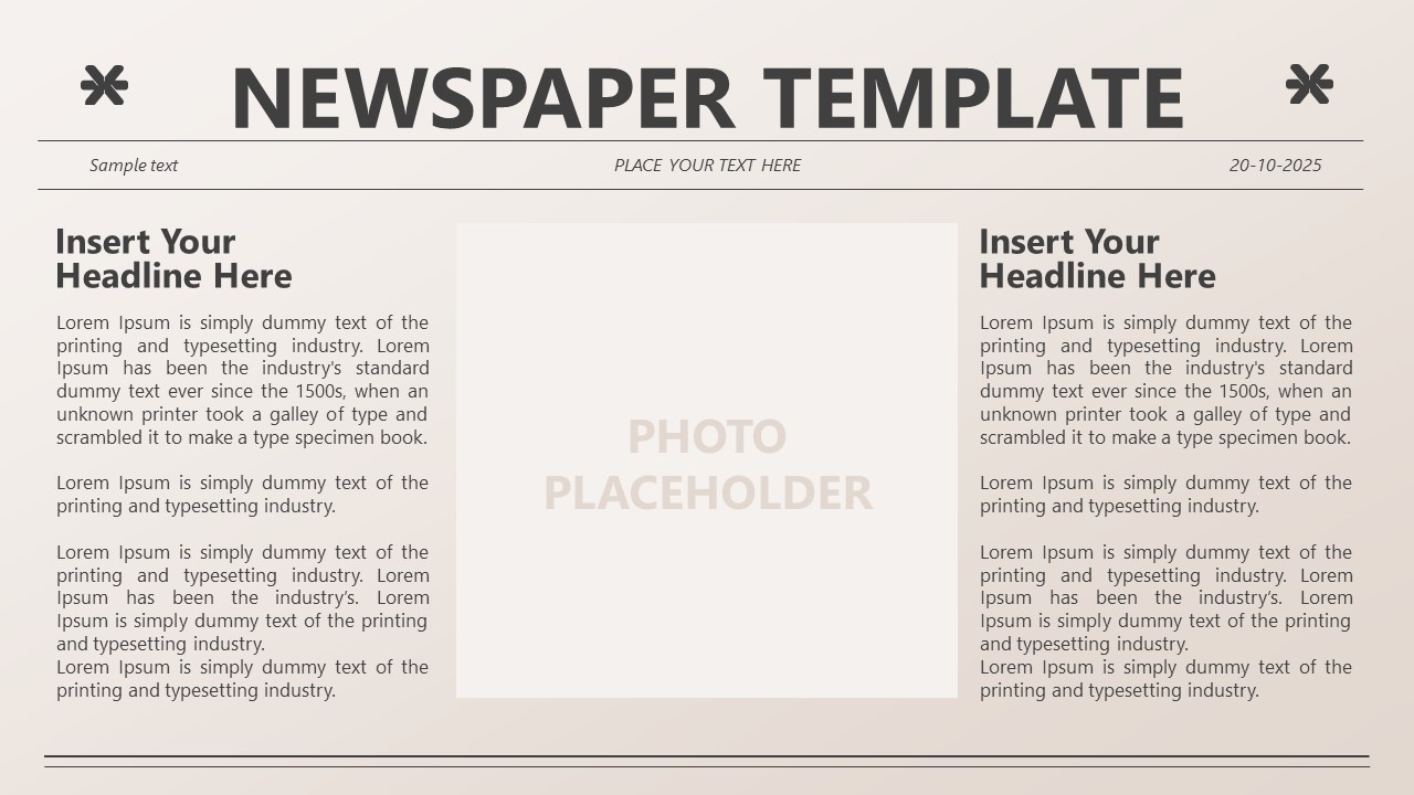 Newspaper PowerPoint Template