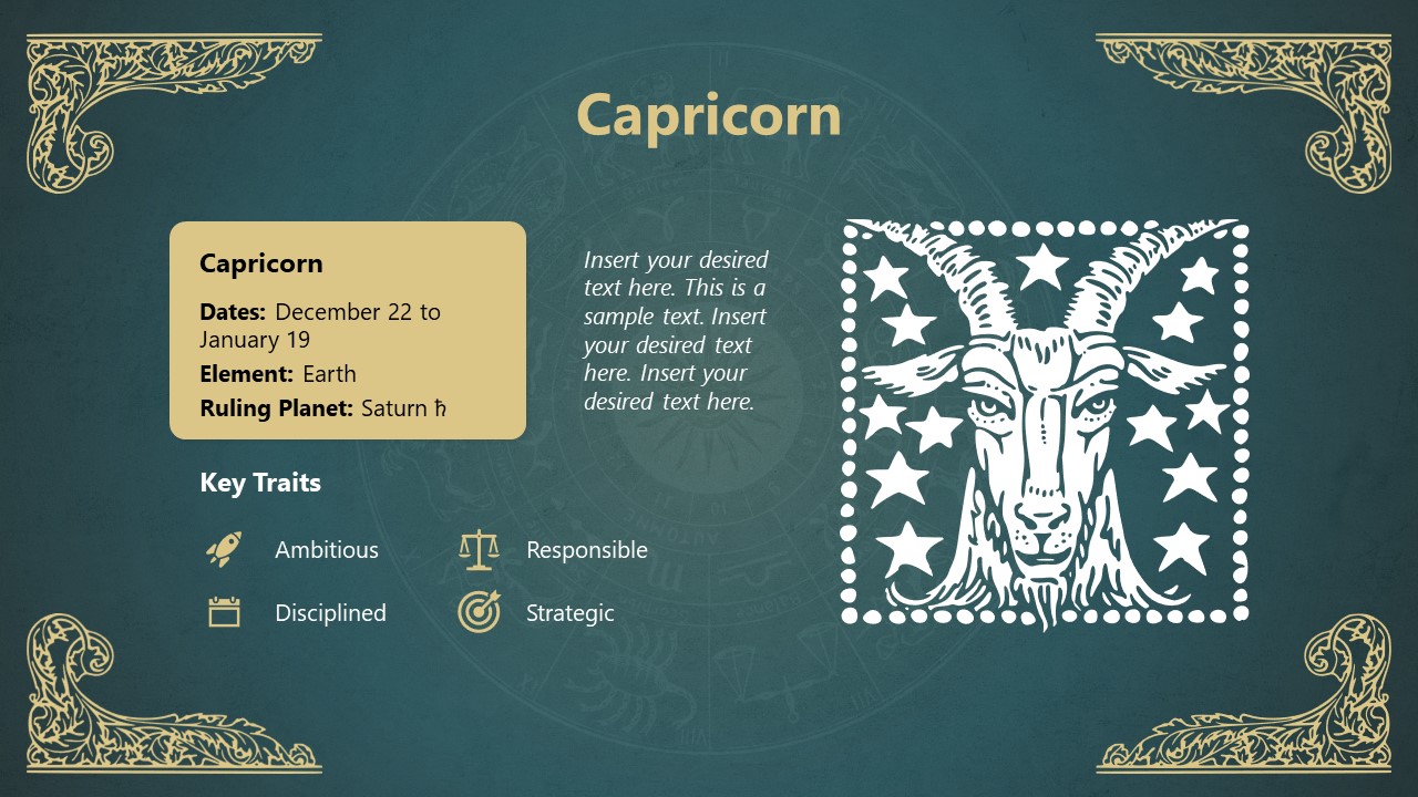 Zodiac Signs PowerPoint Template
