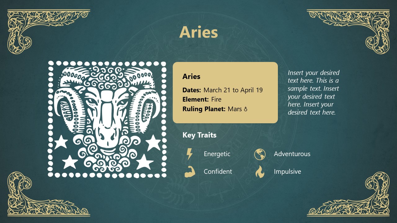 Zodiac Signs PowerPoint Template