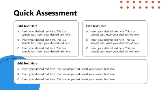 Slide for Quick Assessment PPT Presentation - SlideModel