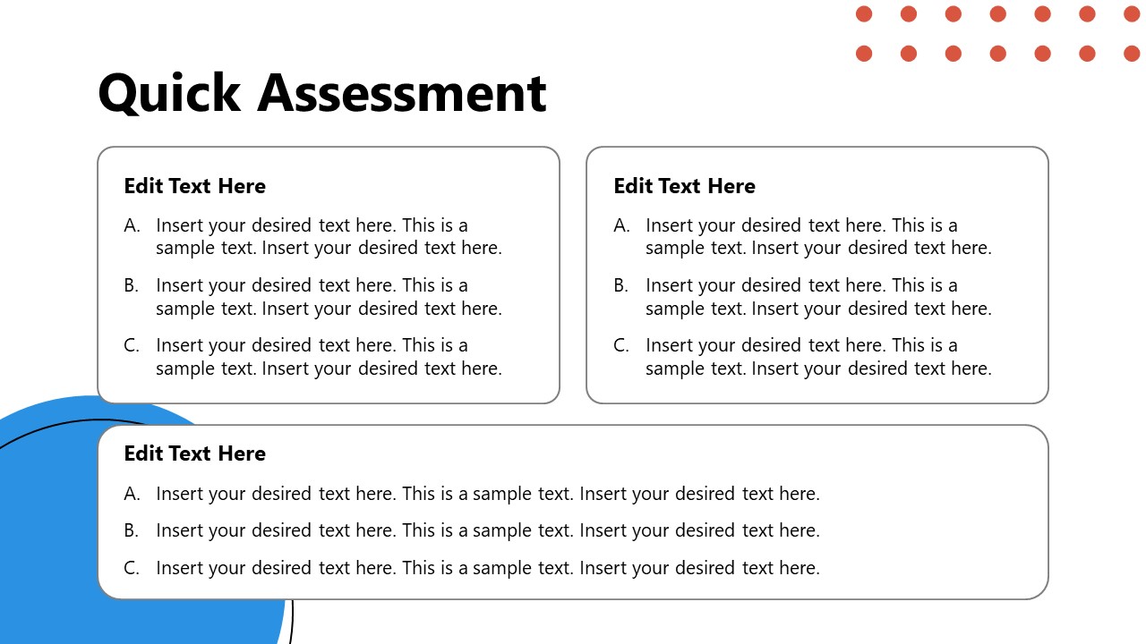 Slide for Quick Assessment PPT Presentation - SlideModel