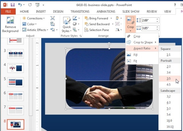 How To Reshape And Crop A Picture in PowerPoint 2013 How To Reshape And Crop A Picture in PowerPoint 2013