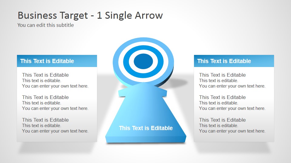 Free Blue Target Shapes for PowerPoint - SlideModel