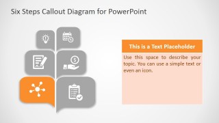 Free Six Steps Callout Diagram for PowerPoint - SlideModel