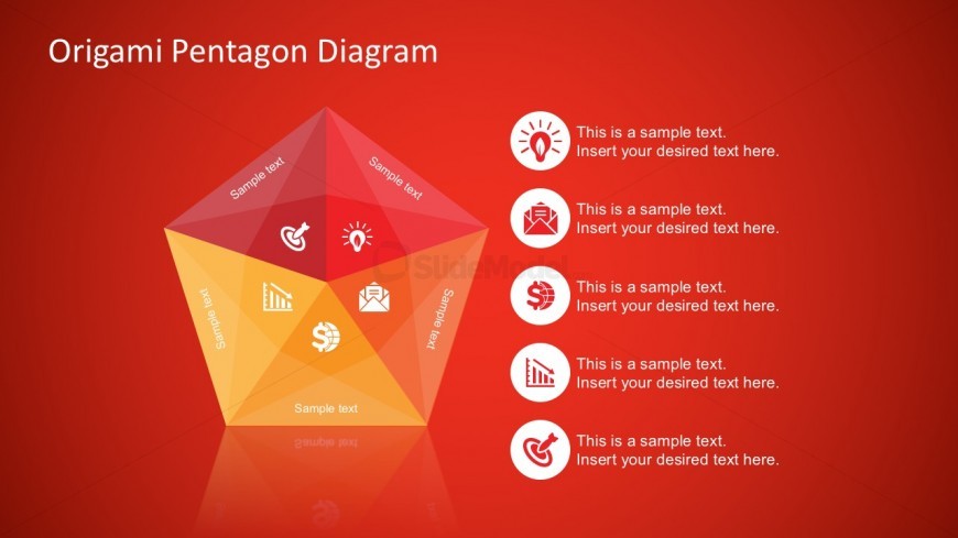 Free Origami Style Pentagon PowerPoint Diagram - SlideModel Free Origami Style Pentagon PowerPoint Diagram - SlideModel