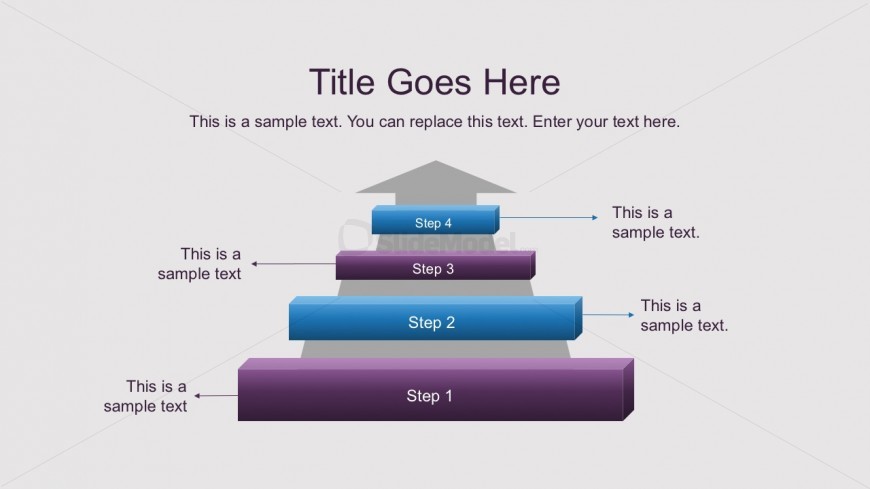 4 Steps Ladder Diagrams Free PowerPoint - SlideModel