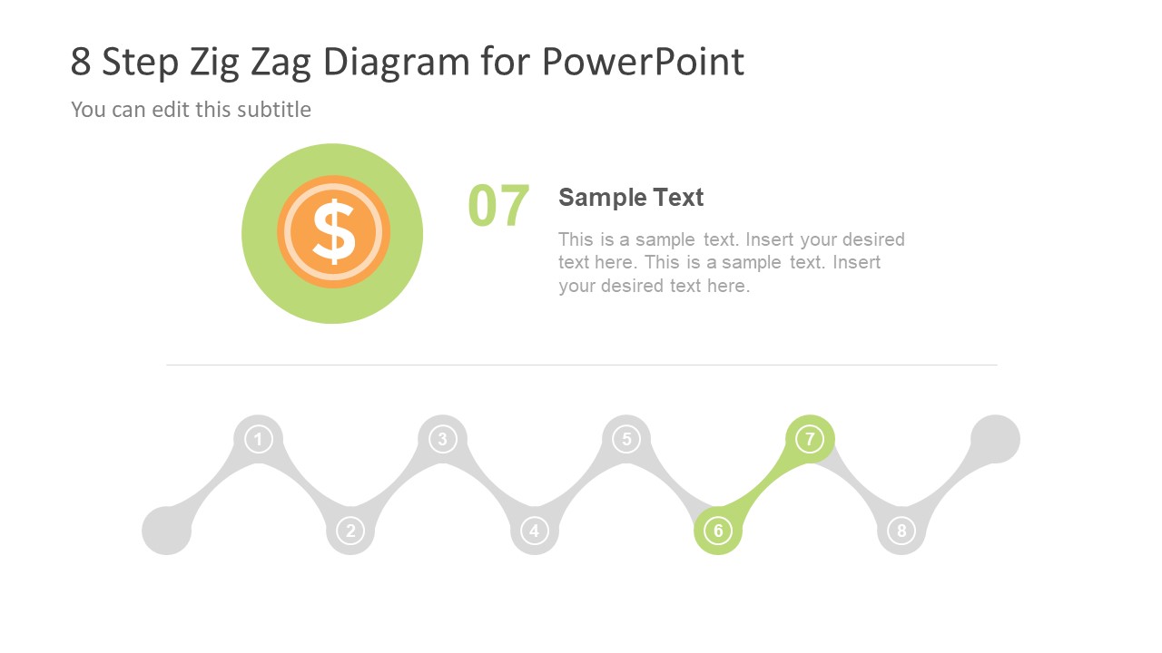 Free 8 Step Zig Zag PowerPoint Diagram - SlideModel