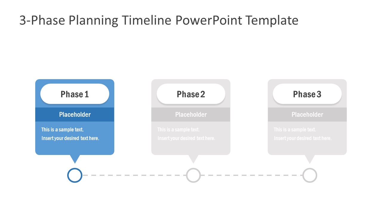 Free 3-Phase Timeline Design for PowerPoint & Google Slides