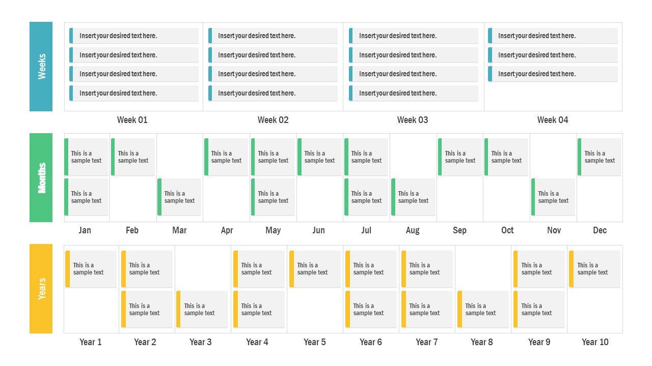 Free Card Scheduler PowerPoint Timeline Templates & Google Slides