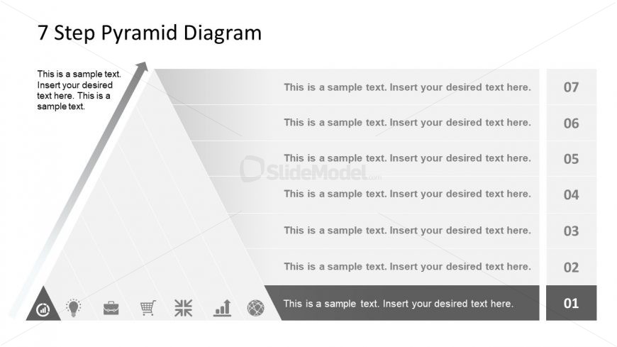 Slide of 7 Layer Pyramid Diagram - SlideModel