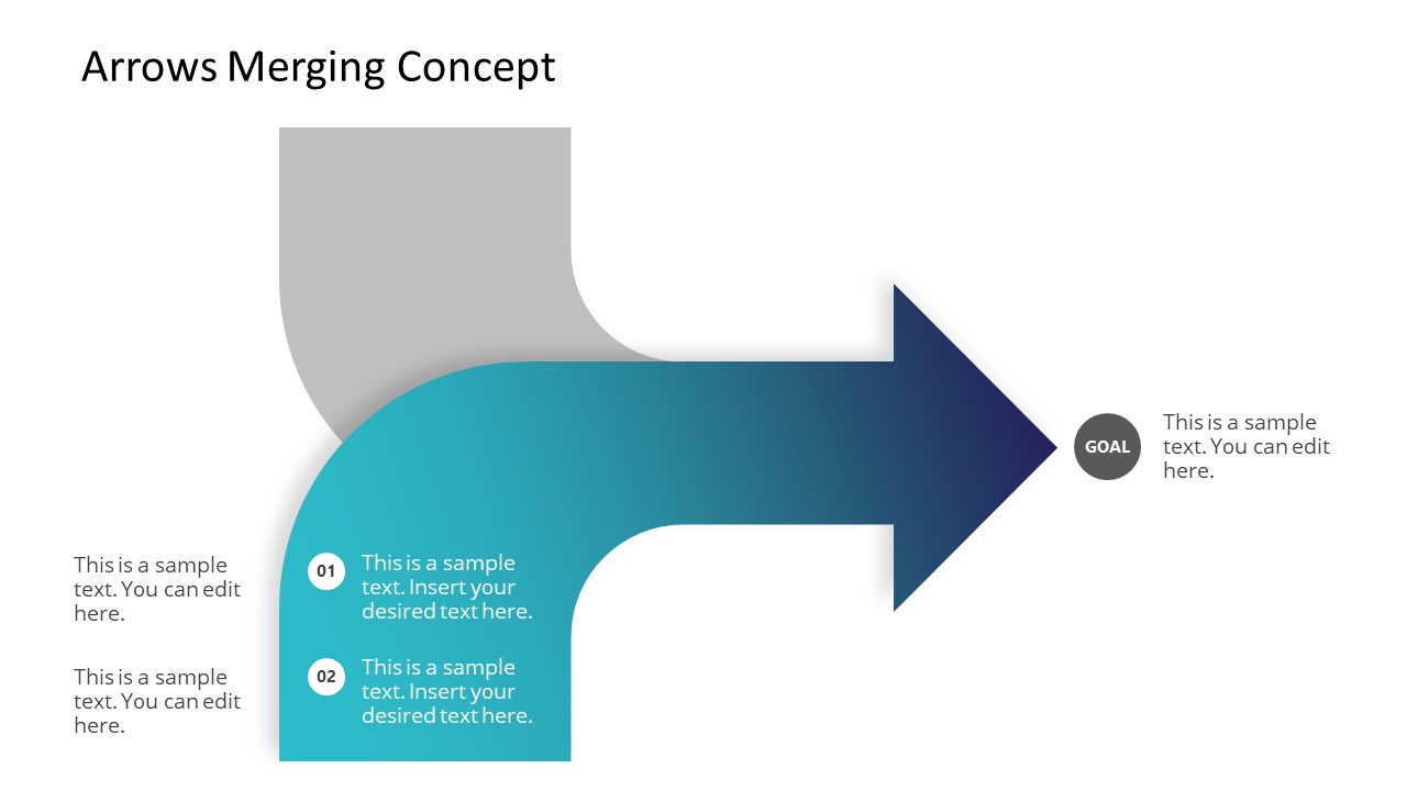 Free Arrows Merging Concept for PowerPoint - SlideModel Free Arrows Merging Concept for PowerPoint - SlideModel