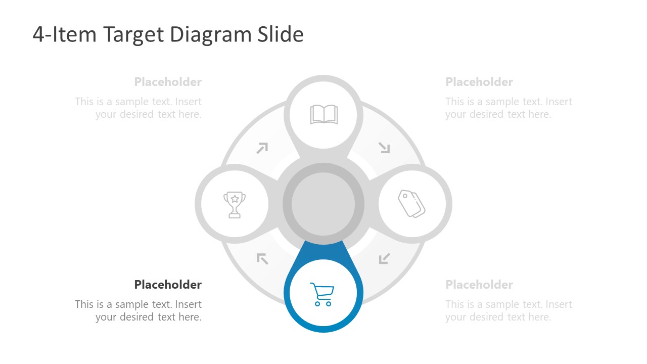 Cycle Process Target Diagram Template - SlideModel
