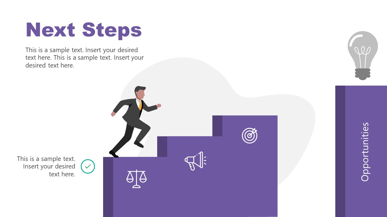 Free Next Steps PowerPoint Template - SlideModel