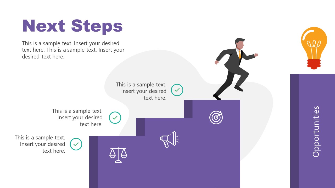 Free Next Steps PowerPoint Template - SlideModel