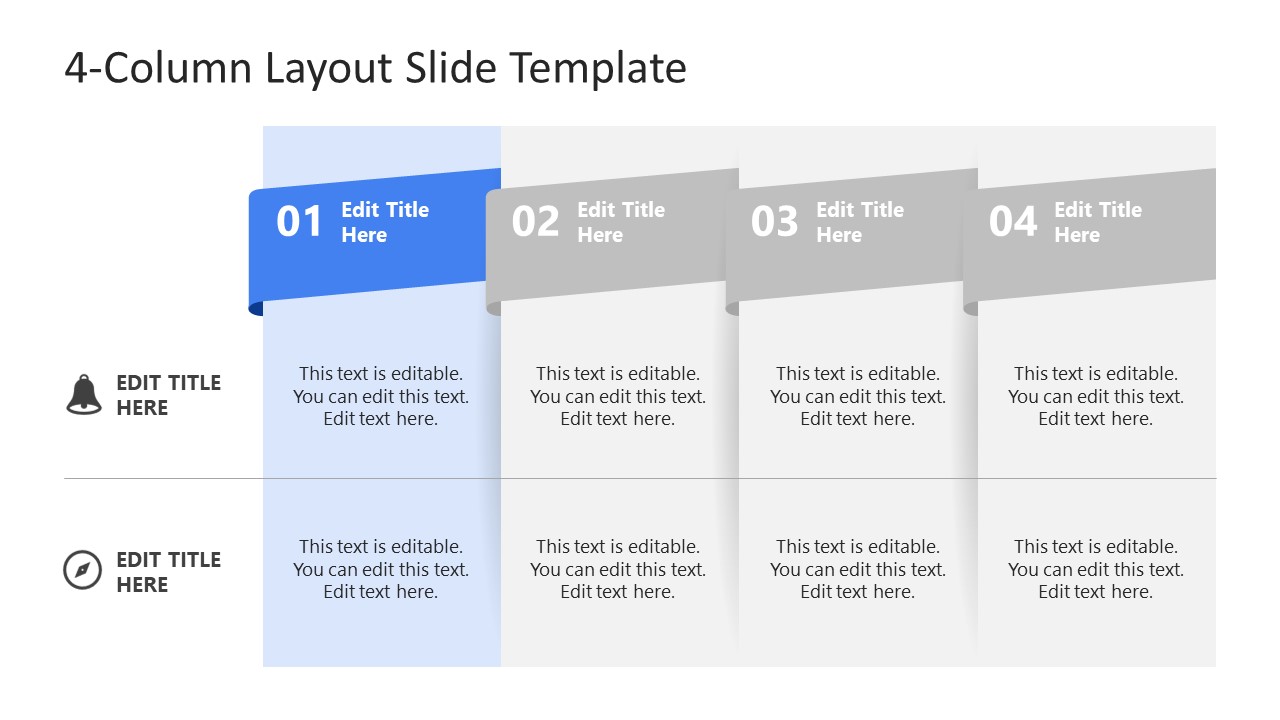Free 4-Column Slide Layout Template for PowerPoint & Google Slides
