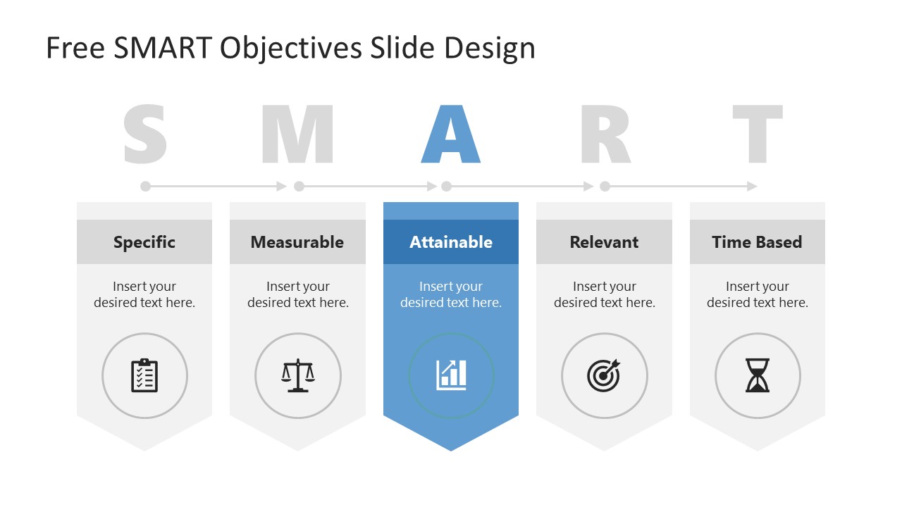 Free SMART Objectives PowerPoint Template & Google Slides