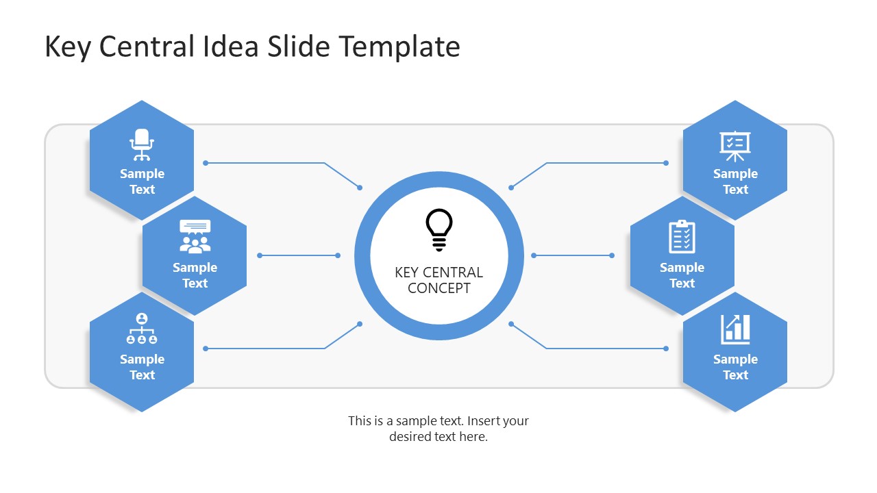 Free Key Central Concept PowerPoint Template