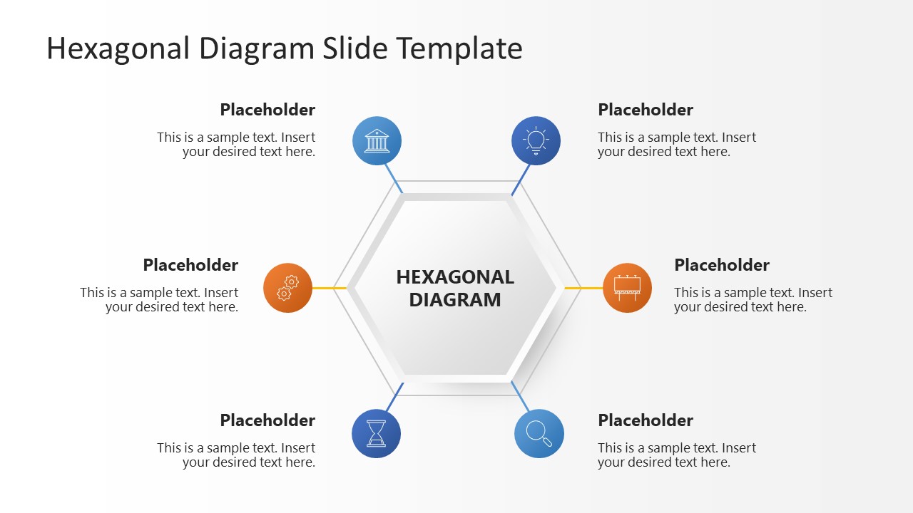 Free Hexagonal PowerPoint Template Diagram
