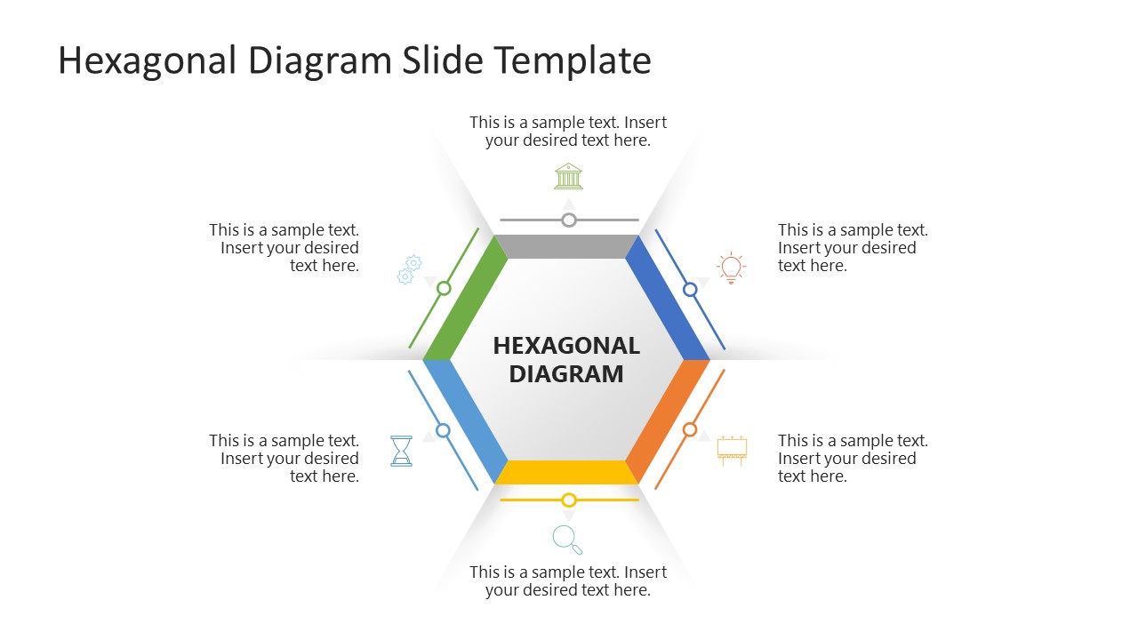 Free Hexagonal PowerPoint Template Diagram