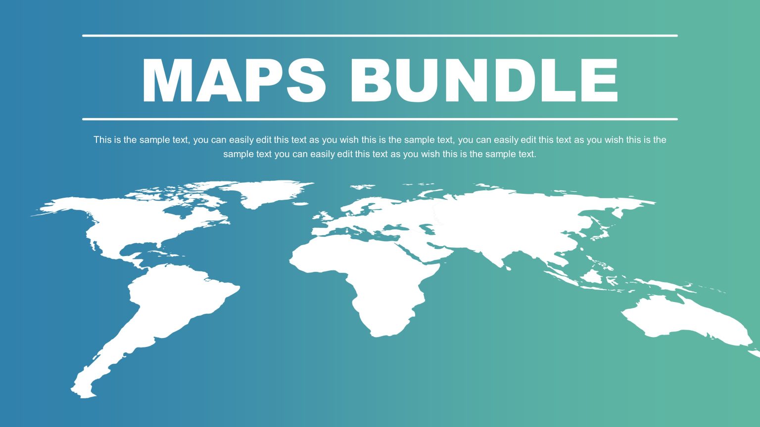 Worldmap Maps Bundle Data Driven - SlideModel