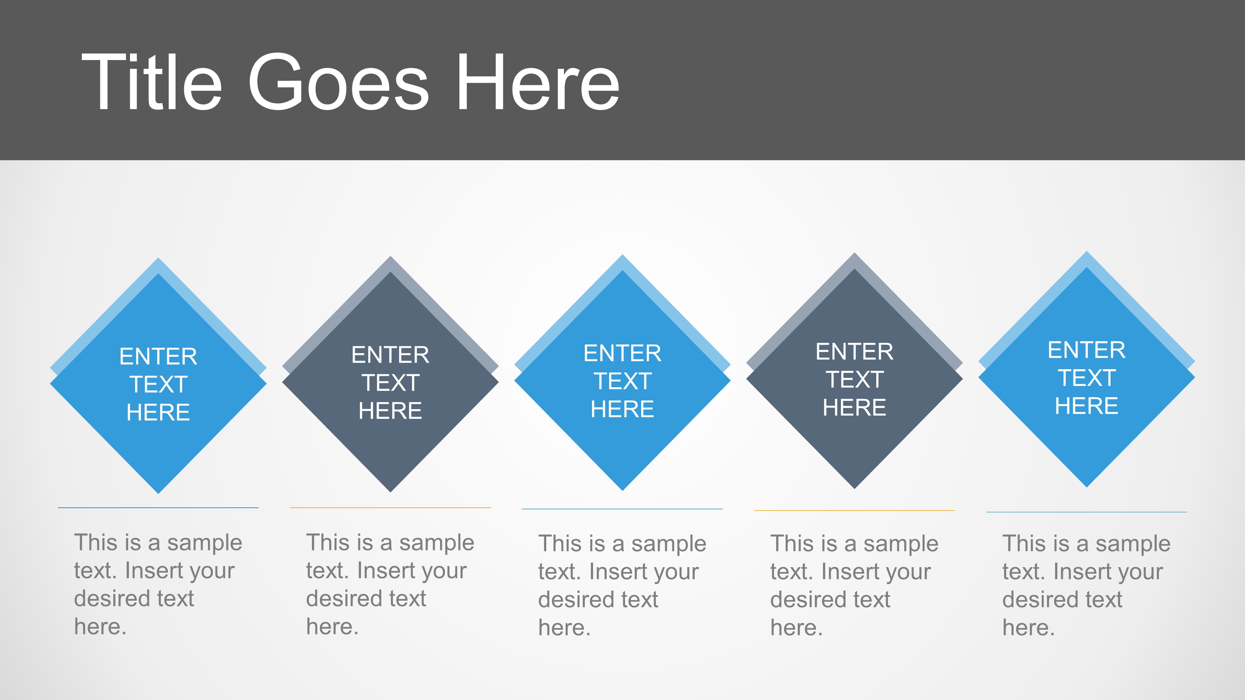 Free Flat Business Process Diagram PowerPoint Template SlideModel