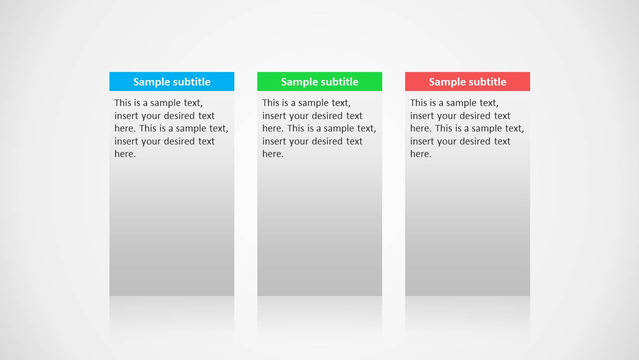 3 Columns Slide Design for PowerPoint - SlideModel