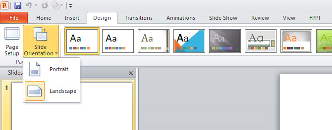 How To Change Page Orientation In PowerPoint 2013 SlideModel